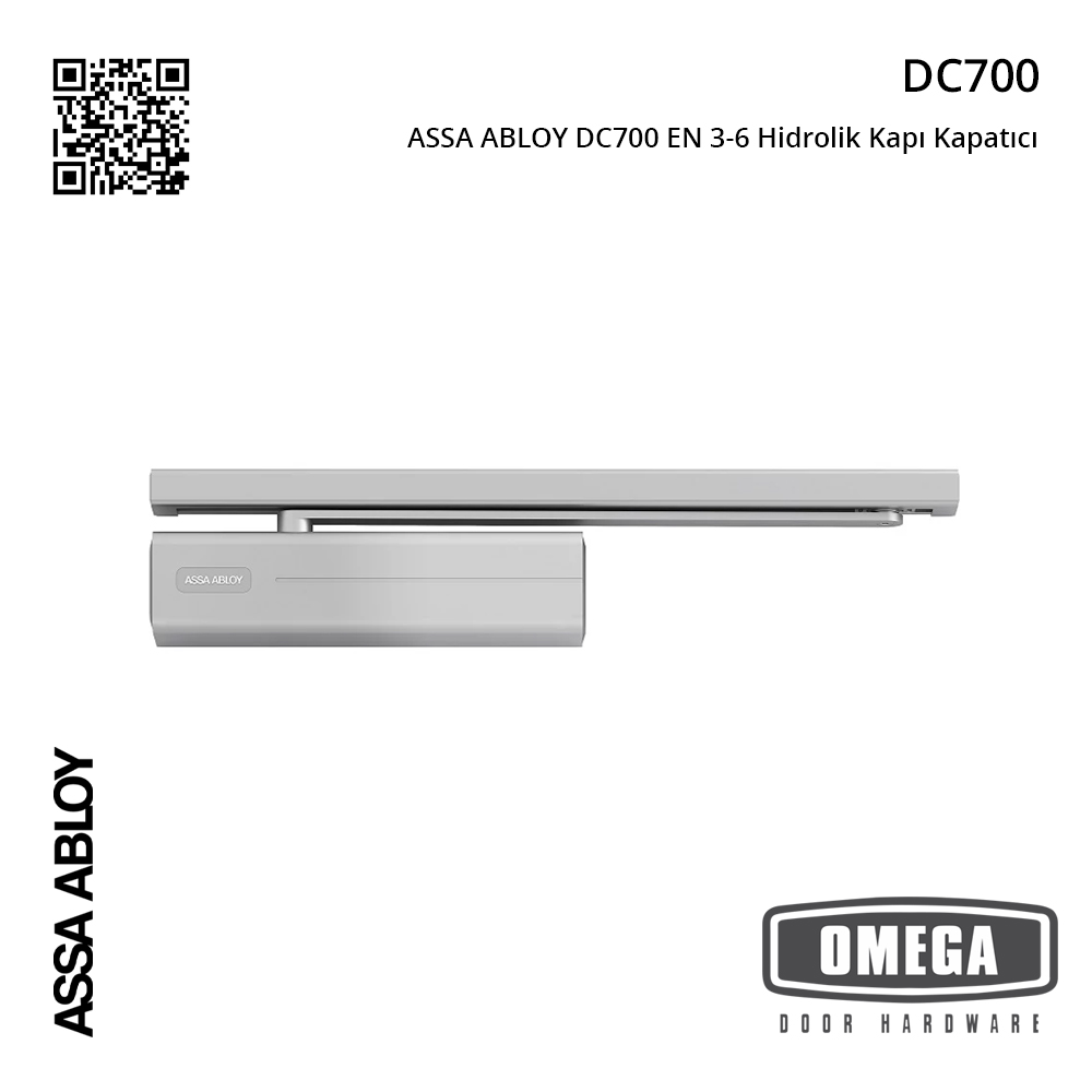 ASSA ABLOY DC700 EN 3-6 Hidrolik Kapı Kapatıcı - Omega Door Hardware