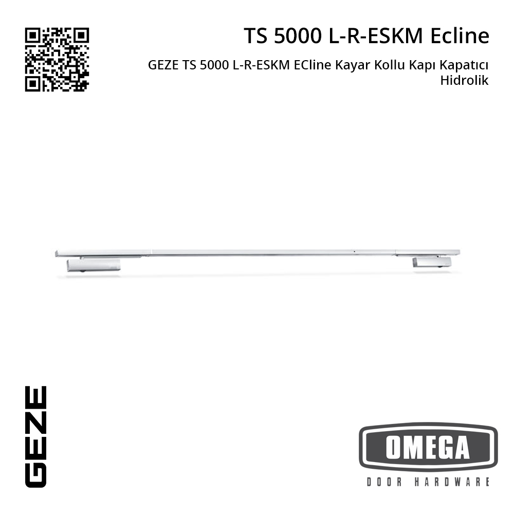 GEZE TS 5000 L-R-ESKM ECline Kayar Kollu Kapı Kapatıcı Hidrolik - Omega ...