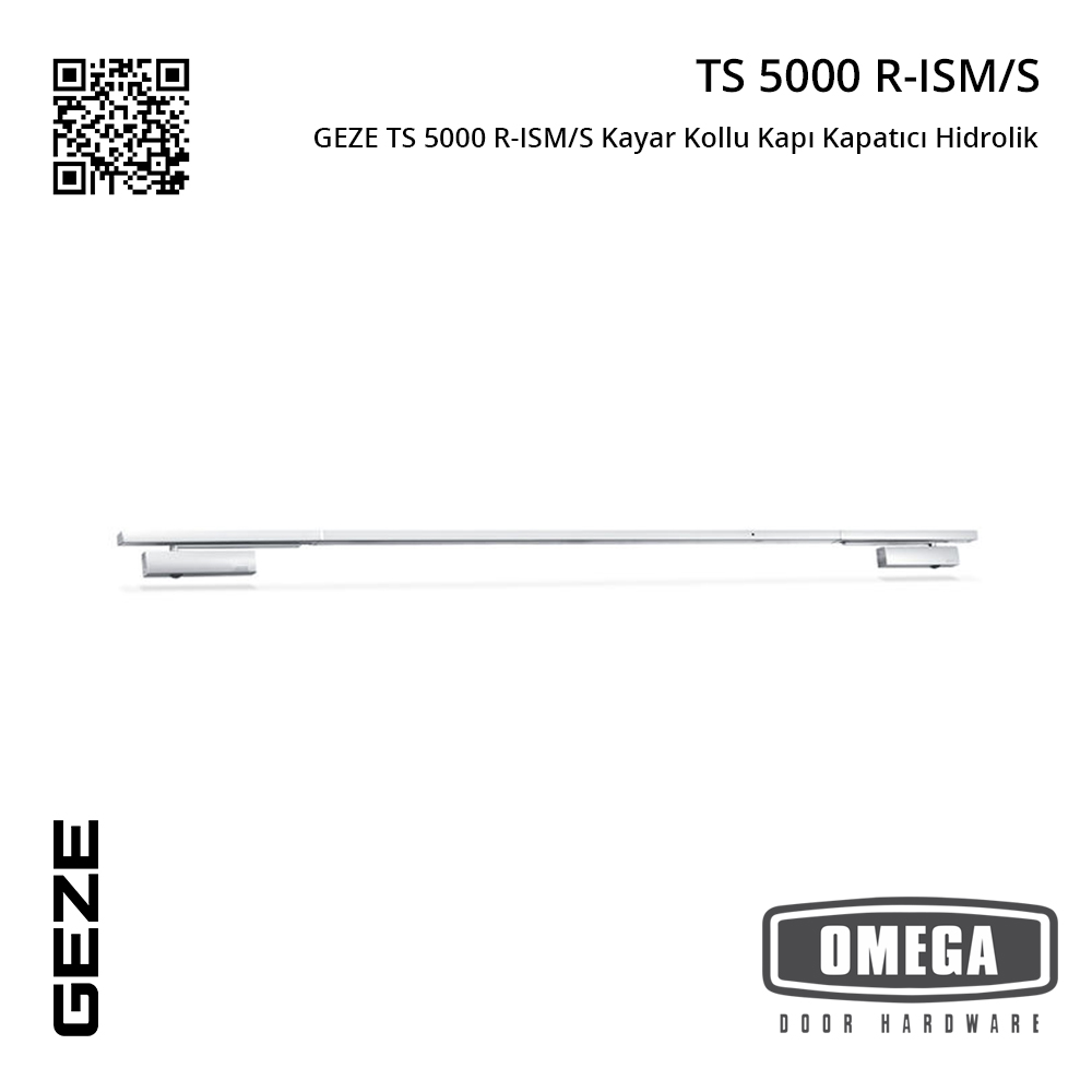 GEZE TS 5000 R-ISM/S Kayar Kollu Kapı Kapatıcı Hidrolik - Omega Door Hardware