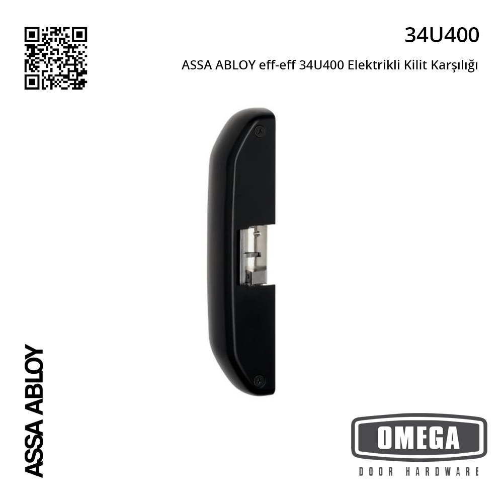 ASSA ABLOY eff-eff 34U400 Elektrikli Kilit Karşılığı - Omega Door Hardware