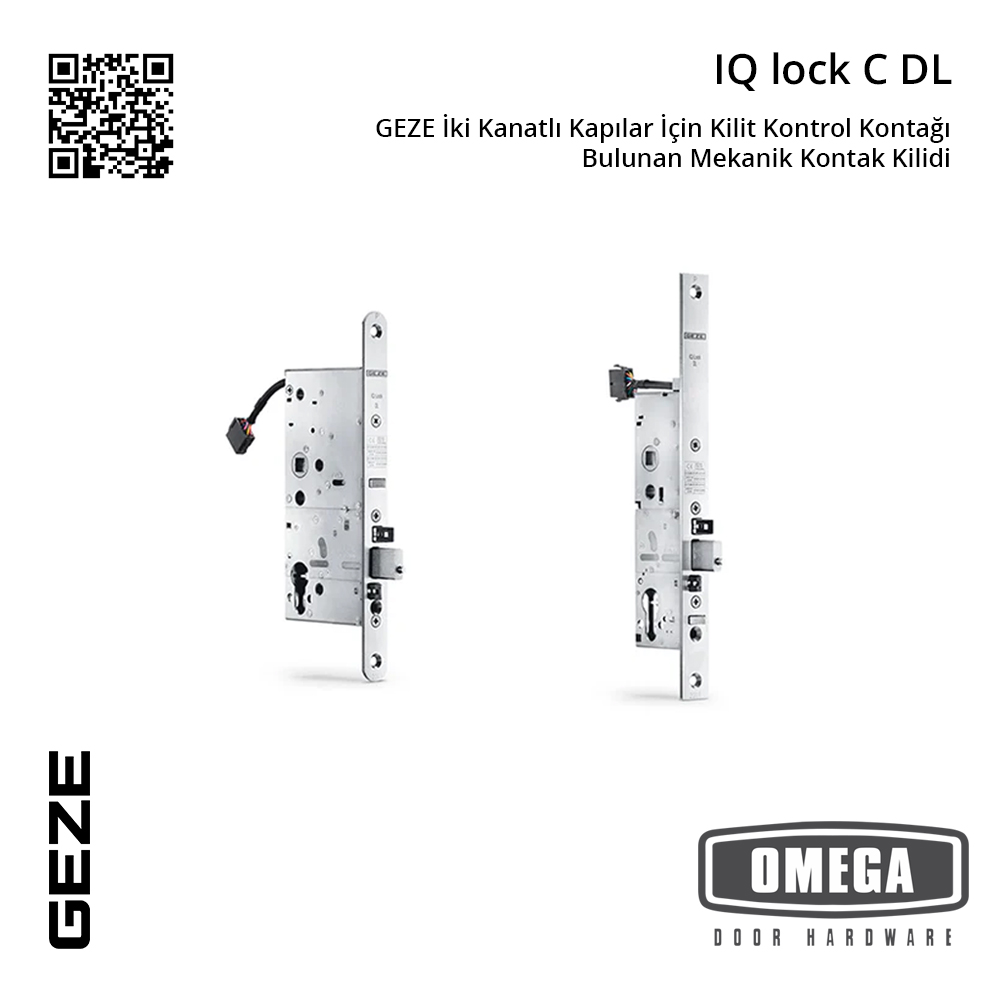 GEZE İki Kanatlı Kapılar İçin Kilit Kontrol Kontağı Bulunan Mekanik ...