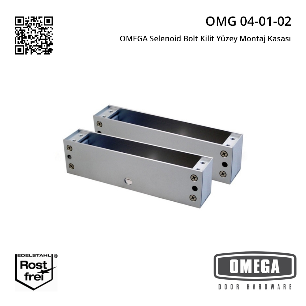 OMEGA Selenoid Bolt Kilit Yüzey Montaj Kasası - Omega Door Hardware