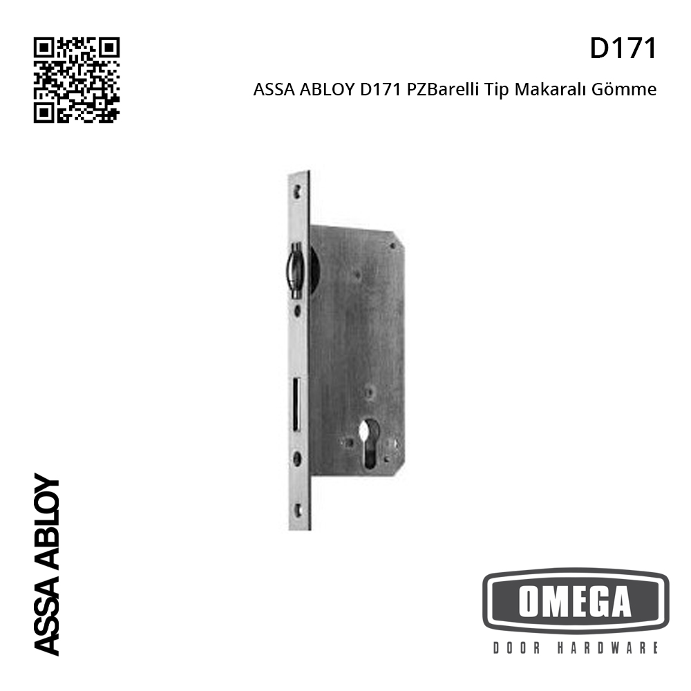 ASSA ABLOY D171 PZ Barelli Tip Makaralı Gömme - Omega Door Hardware