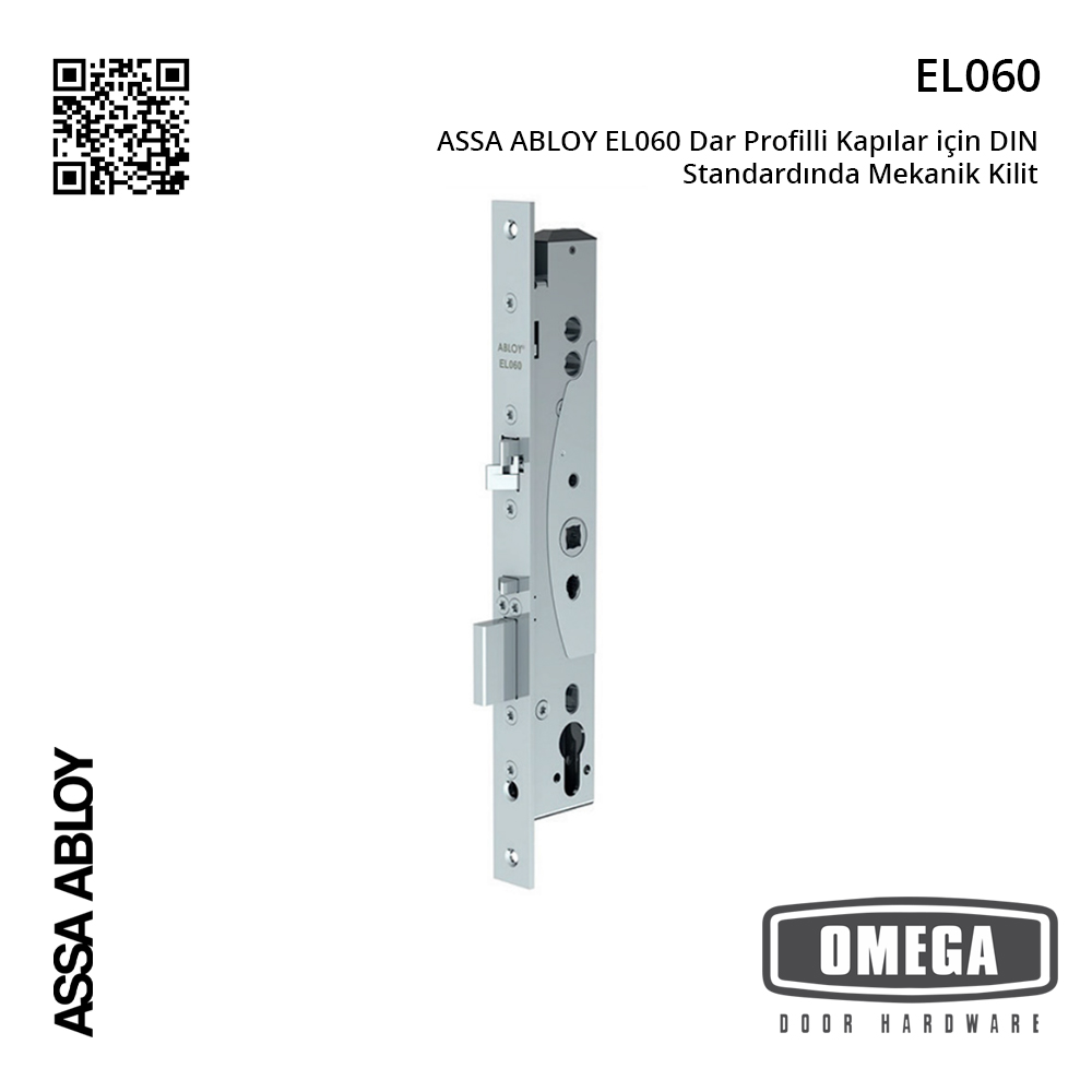 ASSA ABLOY EL060 Dar Profilli Kapılar İçin DIN Standardında Mekanik ...