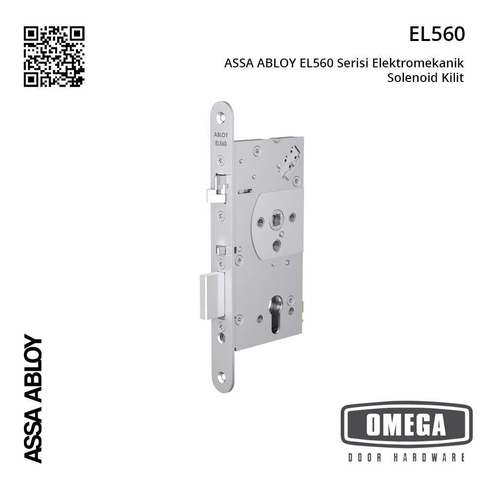 ASSA ABLOY EL560 Serisi Elektromekanik Solenoid Kilit - Omega Door Hardware