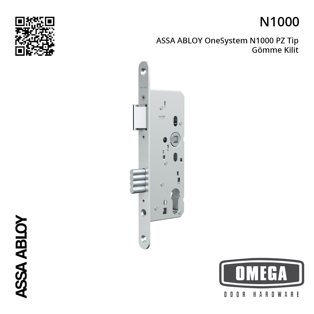 ASSA ABLOY OneSystem N1000 PZ Tip Gömme Kilit - Omega Door Hardware