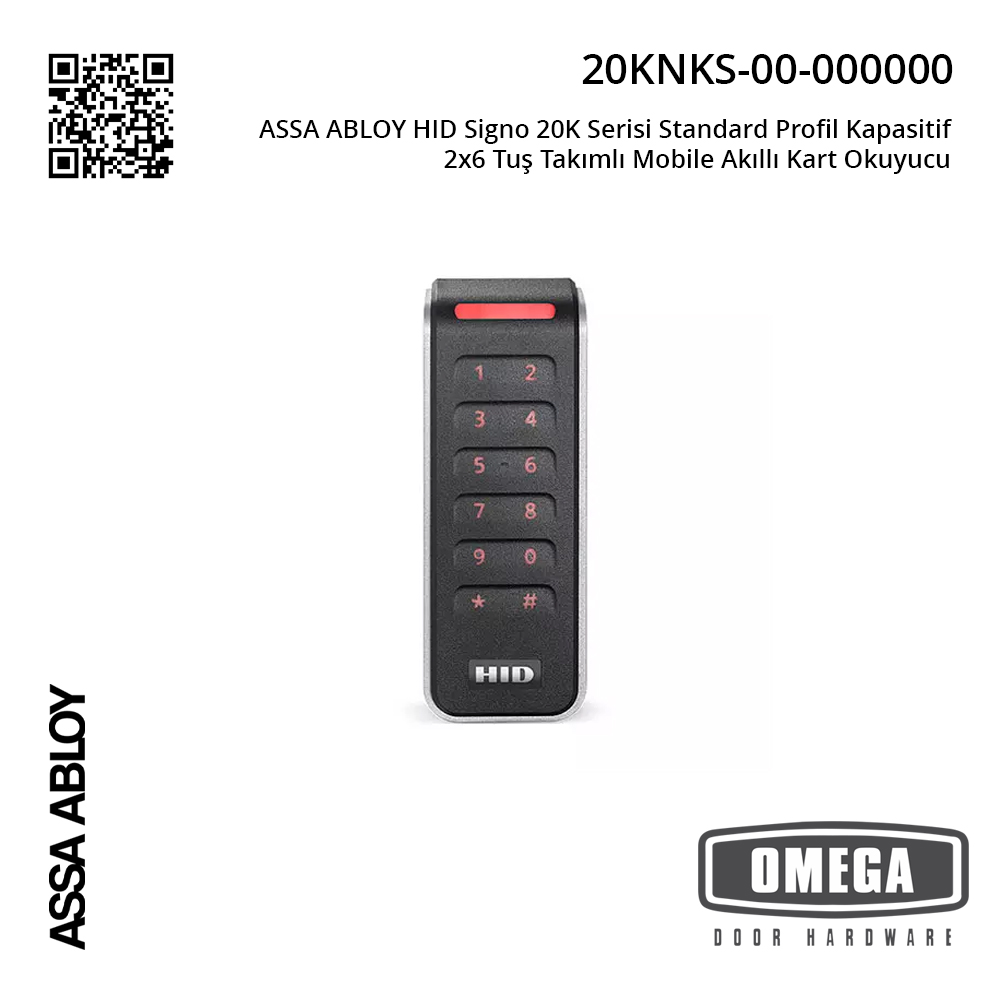 ASSA ABLOY HID Signo 20K Serisi Standard Profil Kapasitif 2x6 Tuş ...